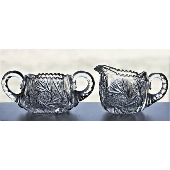Unbranded | Kitchen | Sawtooth Hobstar Pinwheel Fan Sugar Creamer Lead ...